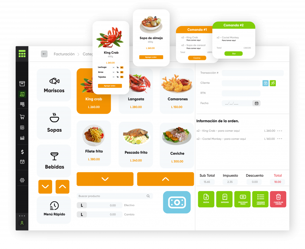 Sistema de Facturación para restaurantes en Honduras (SAR) - WizPOS